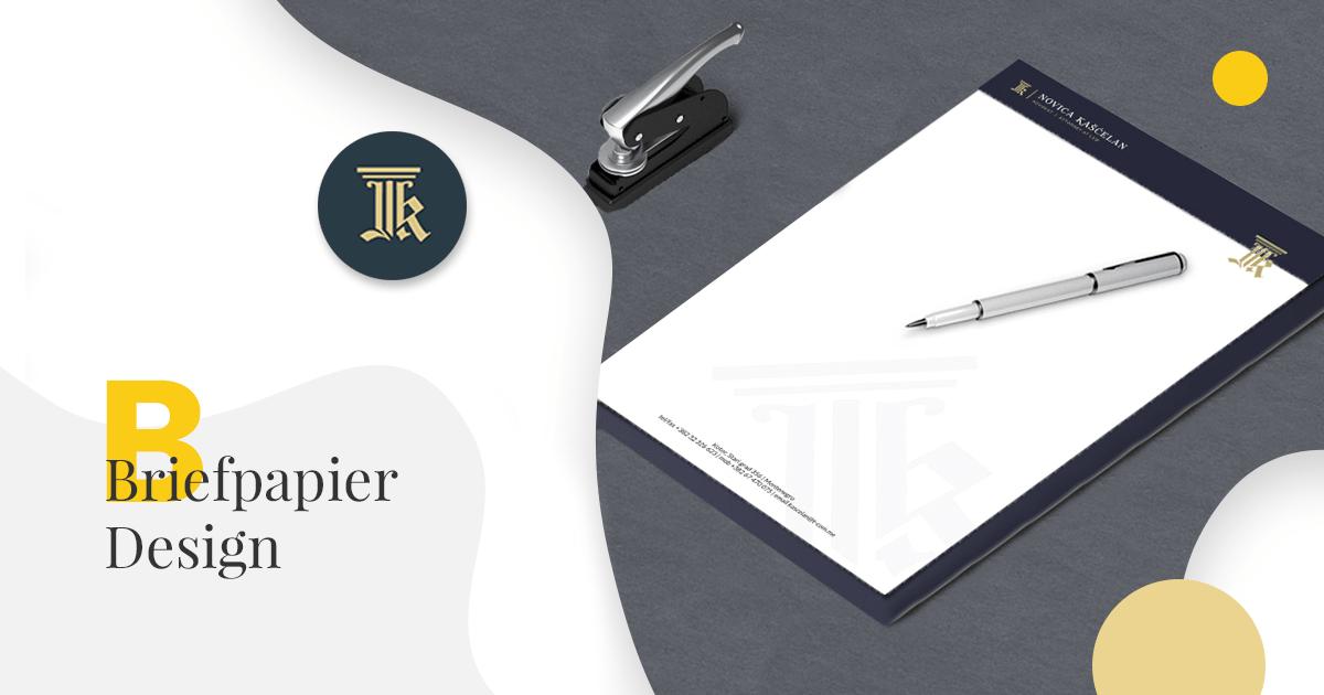 Design von Briefpapier