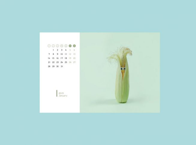 Inspirative Design-Kalender Beispiele für das Jahr 2019